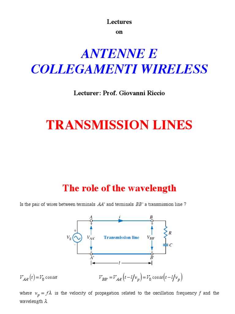 The Role of Wavelength in Transmission Lines: A Study of Phase Shift ...
