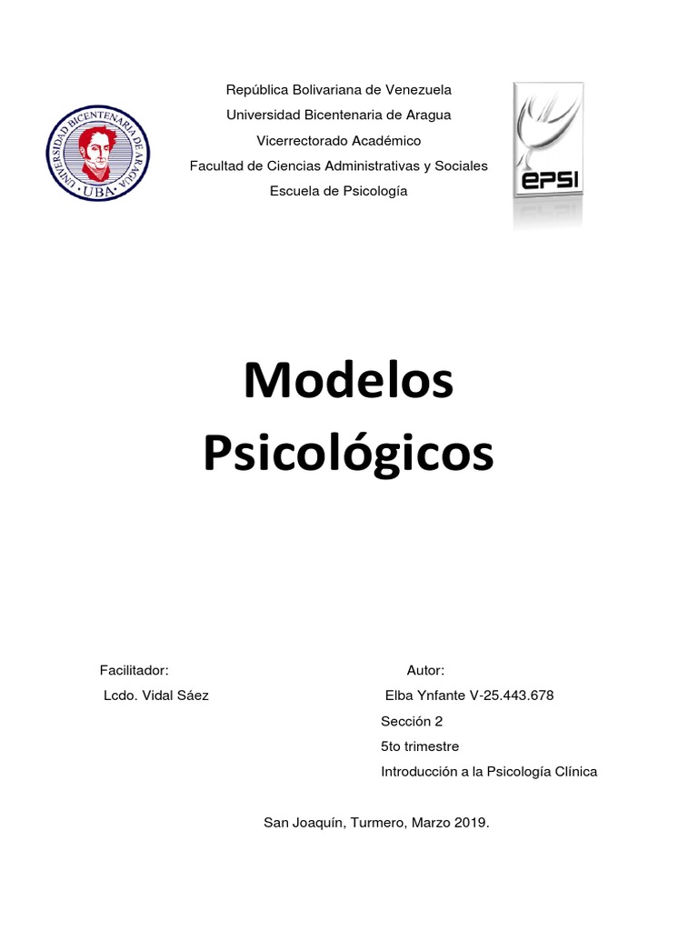 Modelos Psicologicos | PDF | Psicoanálisis | Sigmund Freud