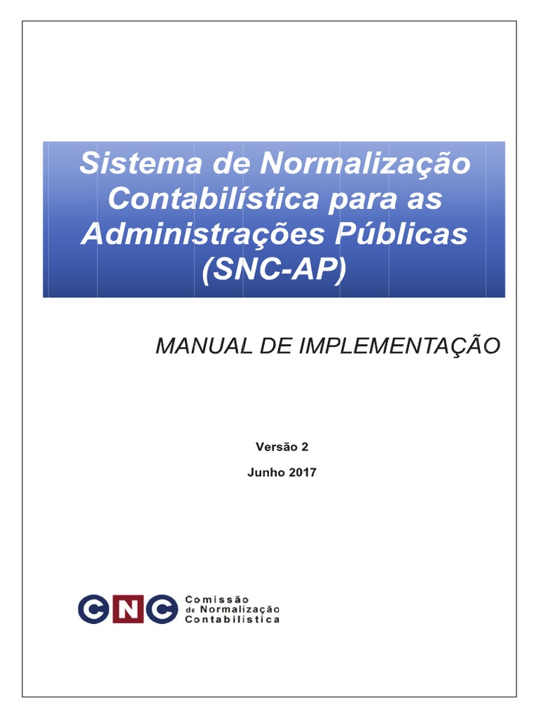 00 - MANUAL DE IMPLEMENTACAO - SNC - AP - Versao2 - HomologadoSEO PDF | PDF