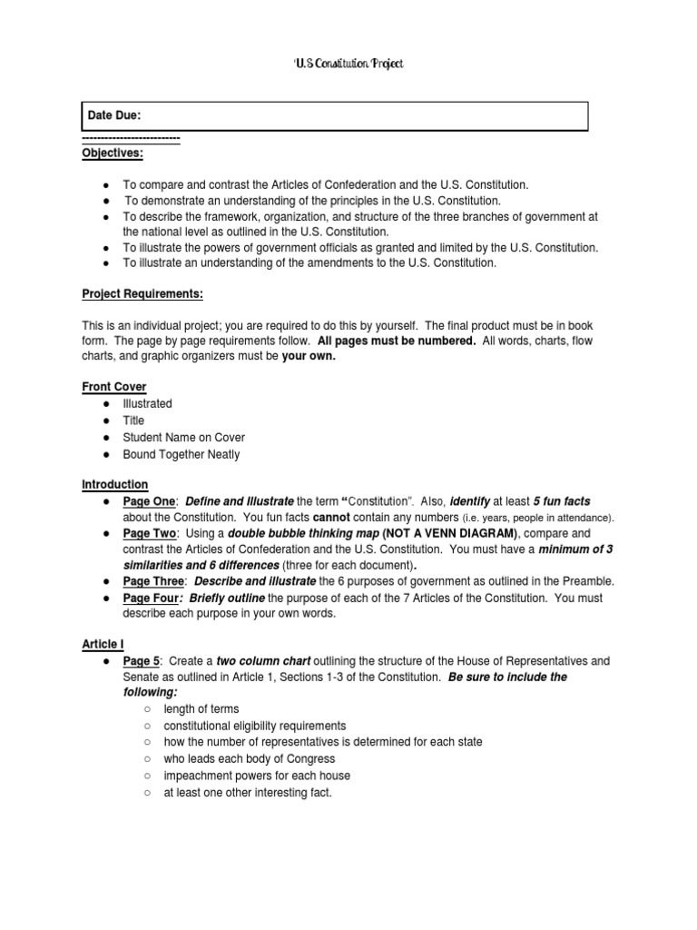 Constitution Project | PDF | United States Congress | American Government