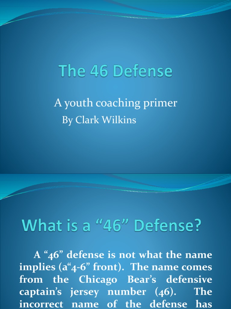 The 46 Bear Defensenes | PDF | American Football | National Football ...
