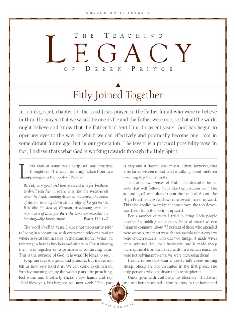 Fitly Joined Together PDF | PDF | Love | Religious Behaviour And Experience