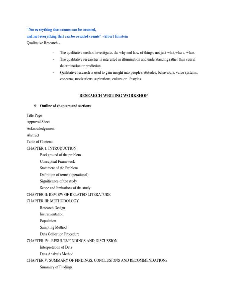 Hand Outs Research | PDF | Qualitative Research | Data Analysis