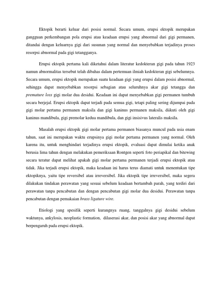 Erupsi Ektopik | PDF
