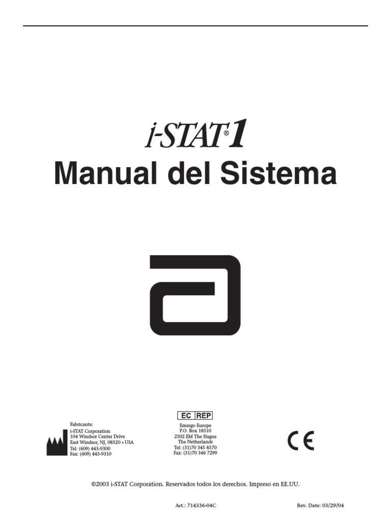 Manual Uso I-Stat Extenso Espanol PDF | PDF | Impresora (Computación ...