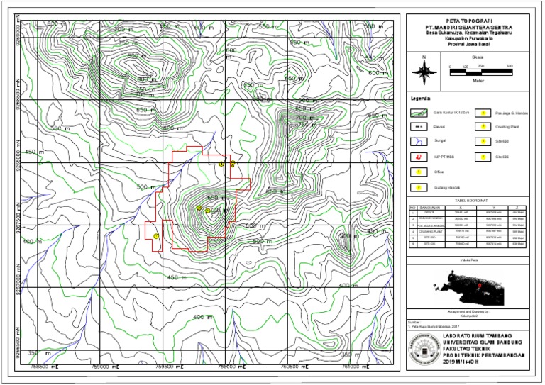 Peta Topografi Fix | PDF
