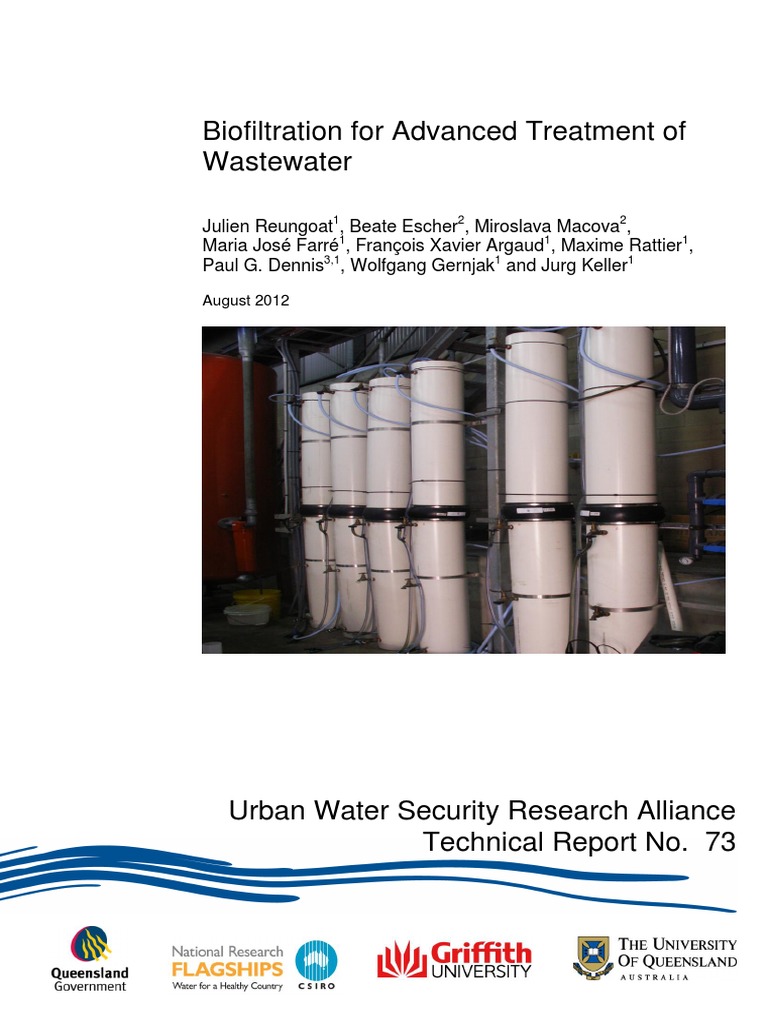 Biofiltration For Advanced Treatment of Wastewater | PDF | Sewage ...