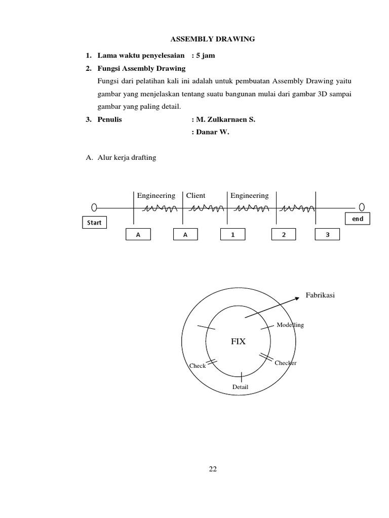 Membuat Assembly Drawing Menggunakan Tekla Structures | PDF