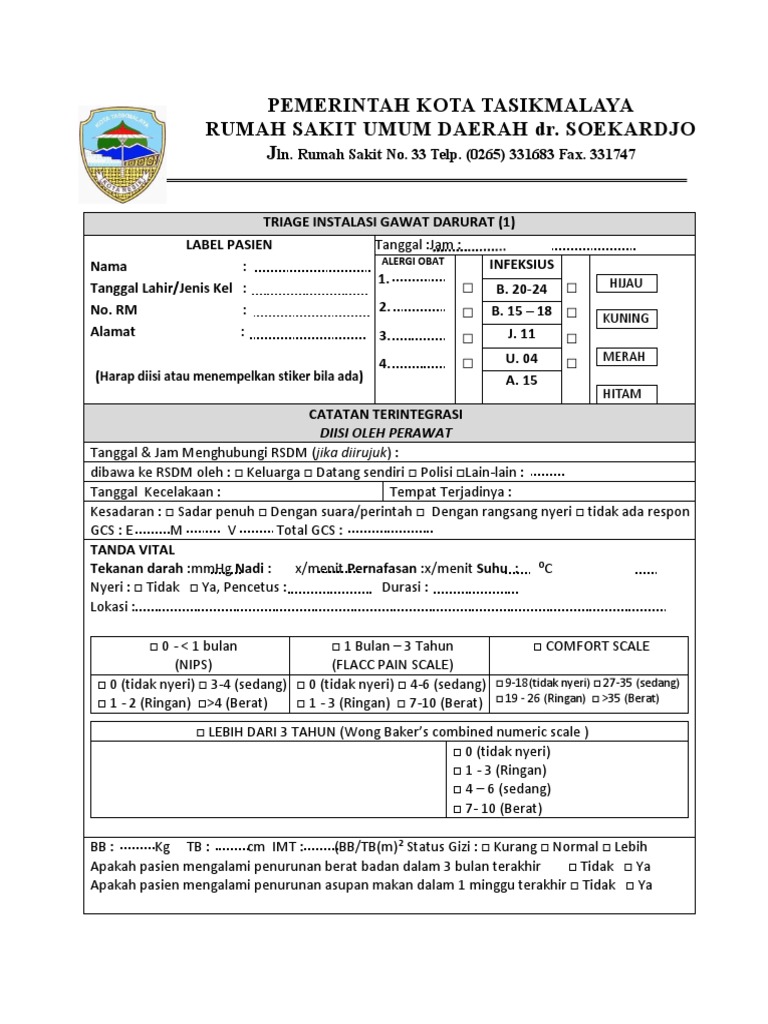 Form Triage Igd | PDF