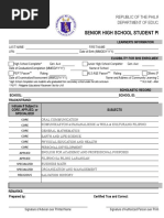 School Form 10 SF10-SHS Senior High School Student Permanent Record ...