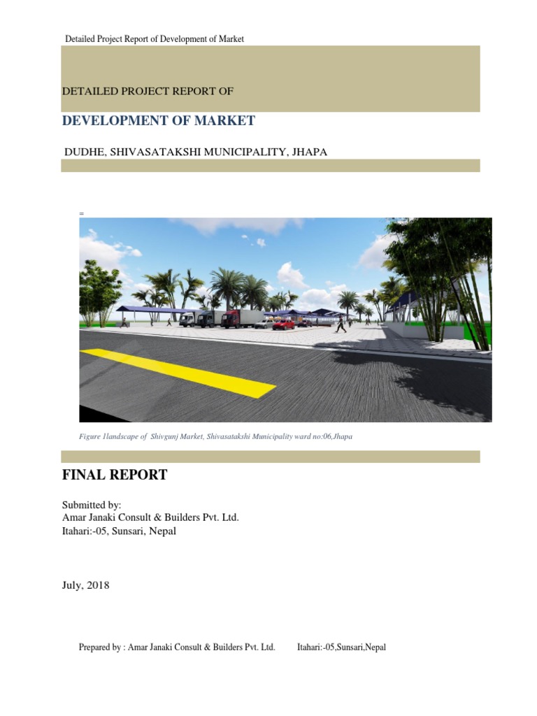 Development of Market: Detailed Project Report of | PDF | Retail | Design