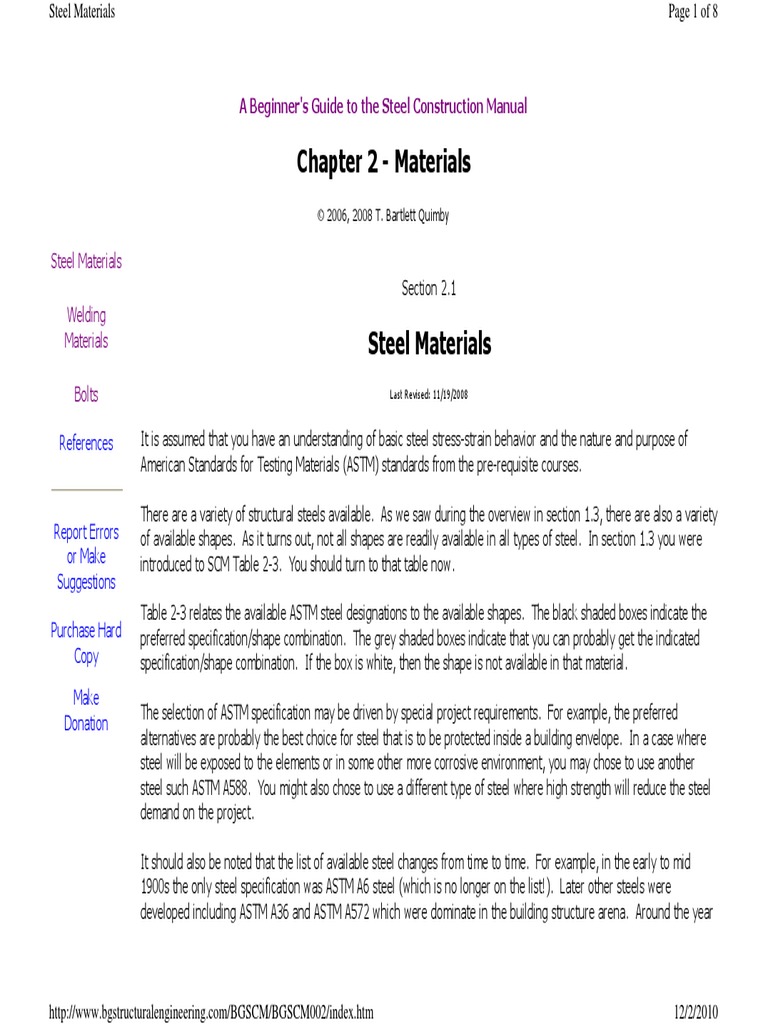 Chapter 2 - Materials: A Beginner's Guide To The Steel Construction ...