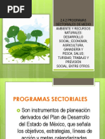 Programas Sectoriales Del Medio Ambiente y Recursos Naturales | PDF | Agricultura | Turismo