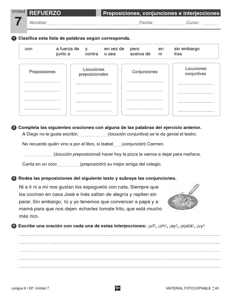 Preposición y Conjunción | PDF