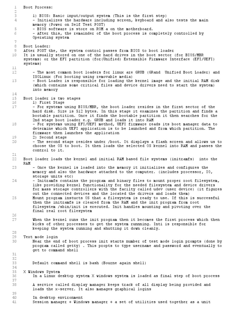 Boot Process PDF | Download Free PDF | Booting | Bios