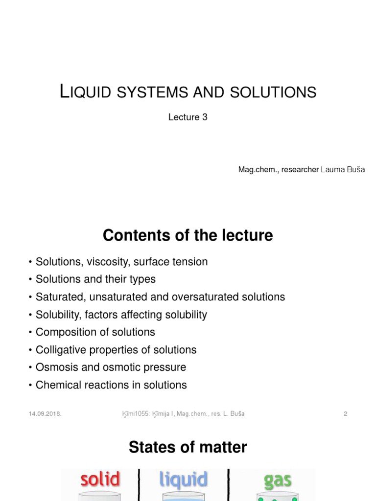 Understanding Liquid Solutions and Properties | PDF | Solution | Solubility