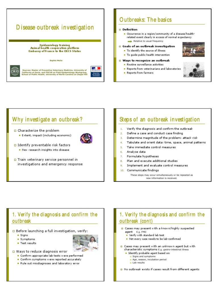 Disease Outbreak Investigation | Download Free PDF | Outbreak ...