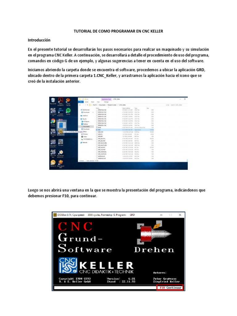 CNC Keller Tutorial | PDF | Programa de computadora | Programación