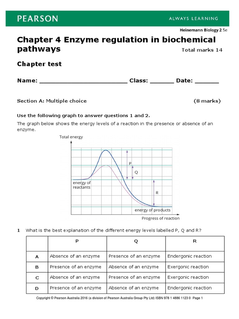 Biology VCE Unit 3 | PDF | Enzyme | Enzyme Inhibitor