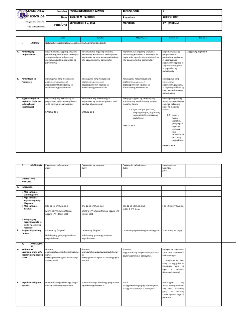 Epp5 Agri - Week1 6 | PDF