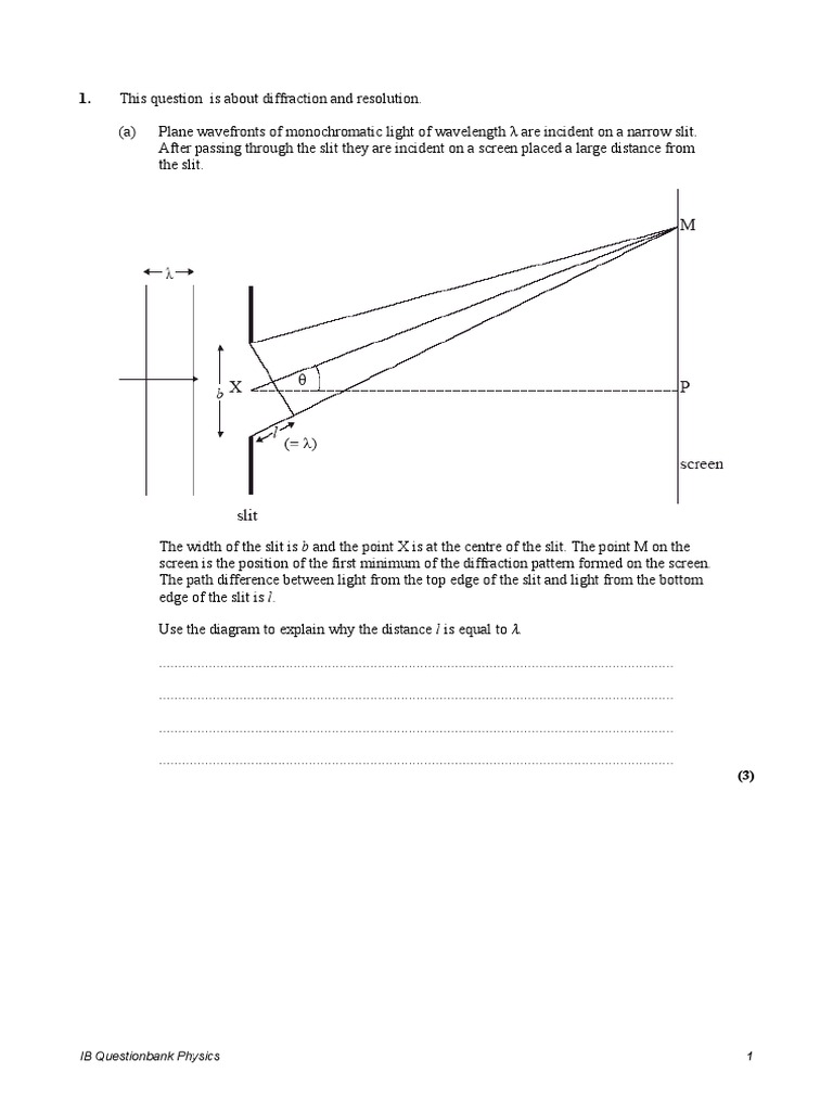 Single Diffractiobn2009 | PDF | Diffraction | Angular Resolution