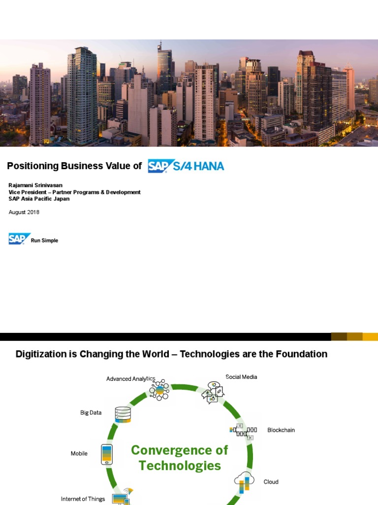 S4HANA Business Value | PDF | Sap Se | Analytics