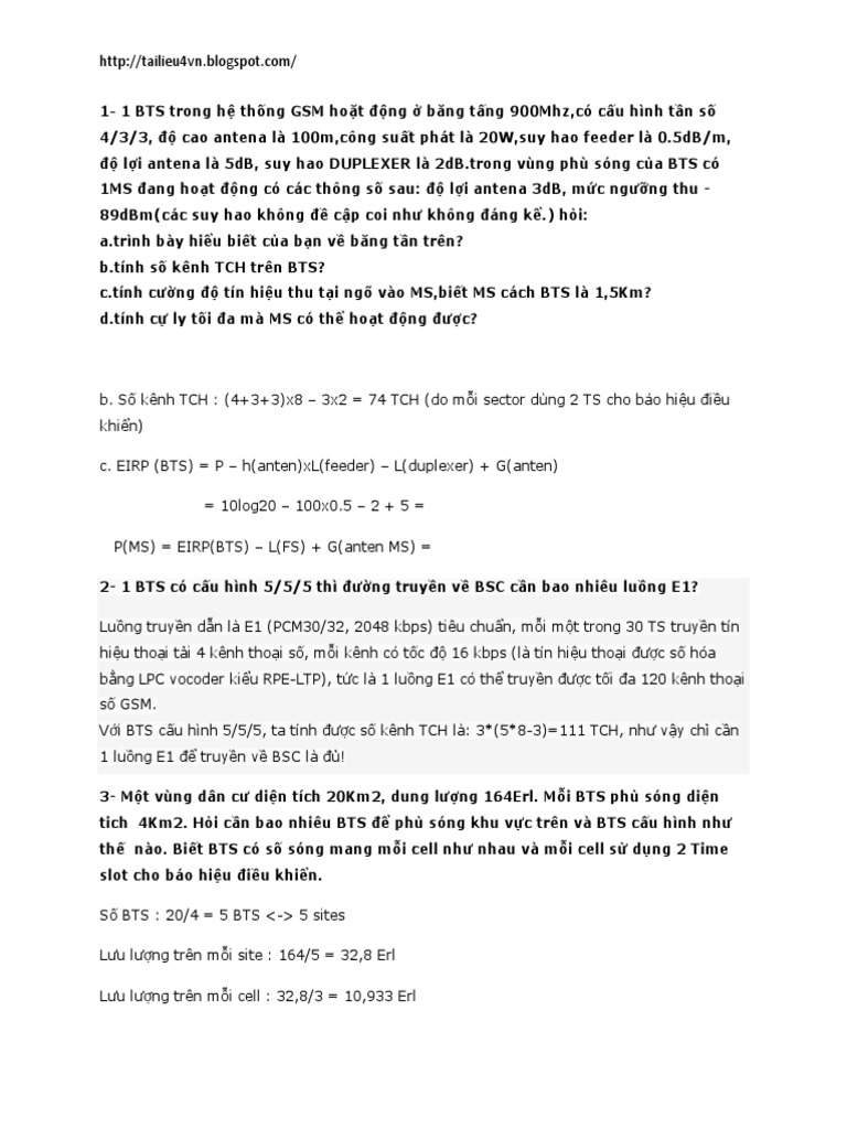 Bai Tap TTDD PDF | PDF