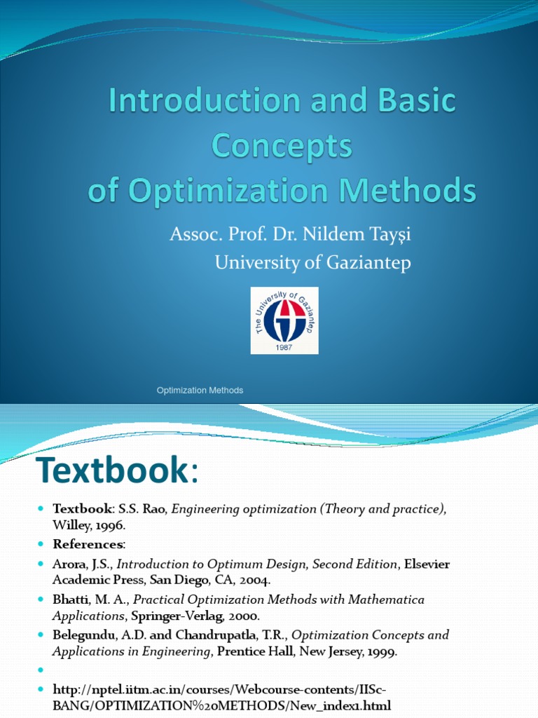 Introduction To Optimization | PDF | Mathematical Optimization | Mathematical Model