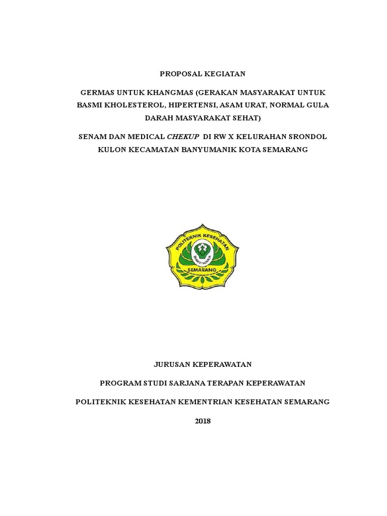 Proposal Kegiatan Senam | PDF