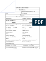 TEMA Spec Sheet | PDF | Heat Exchanger | Pressure