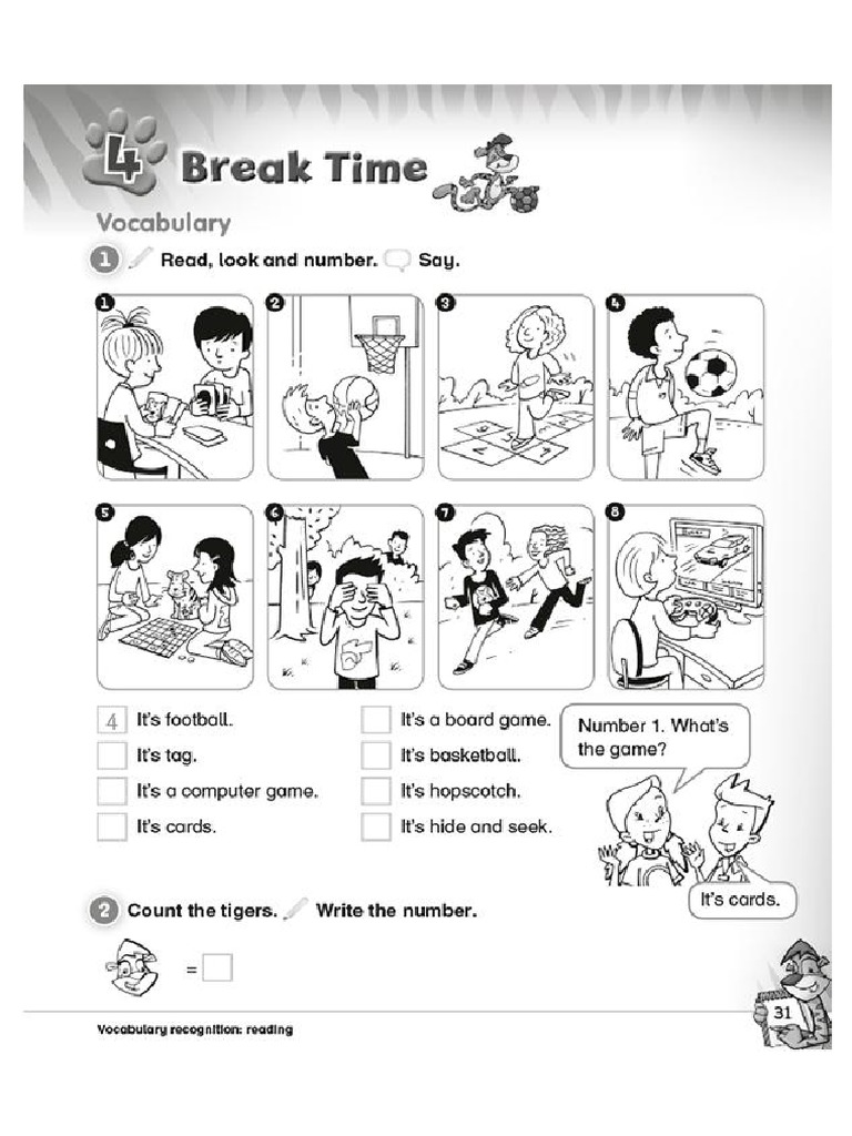 Tiger Team 2 Activity Book Unit 4 Pdf