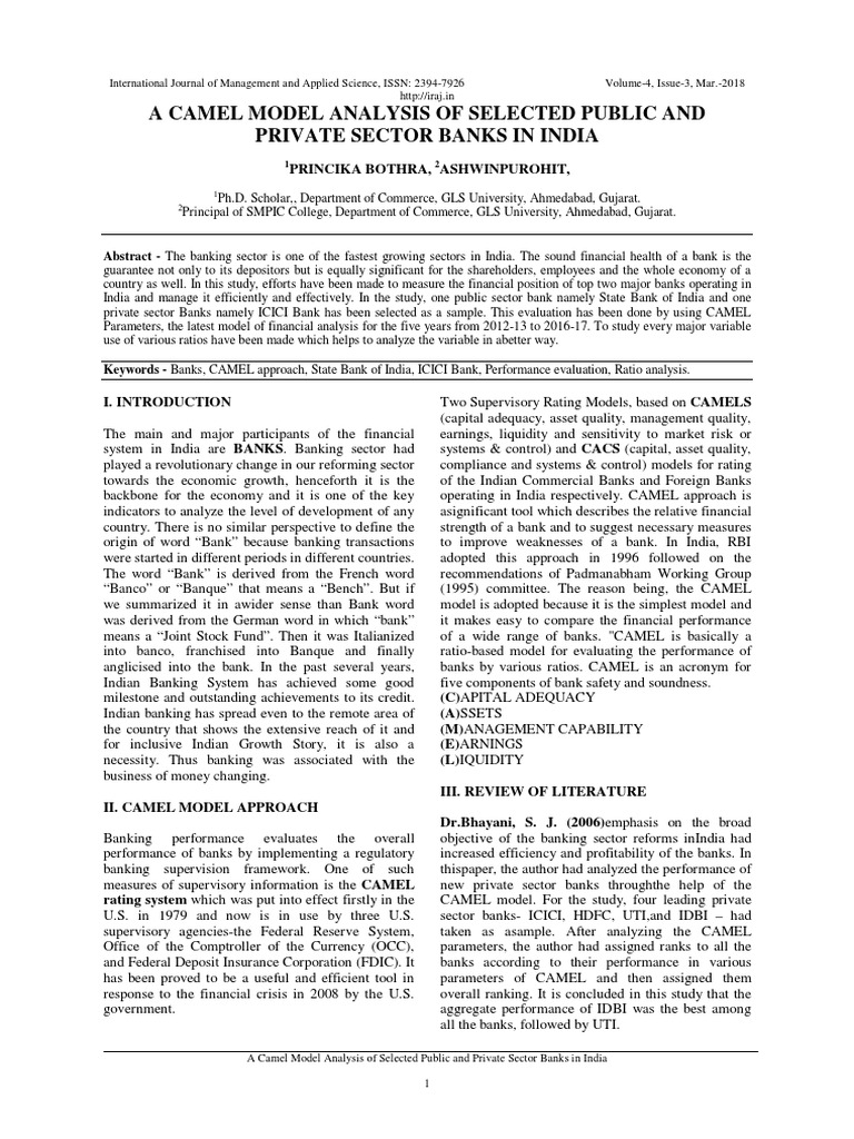 CAMEL Model Report | PDF | Banks | Market Liquidity