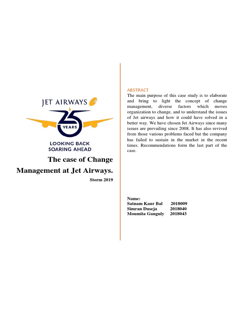 Jet Airways Case Study | PDF | Airlines | Aviation