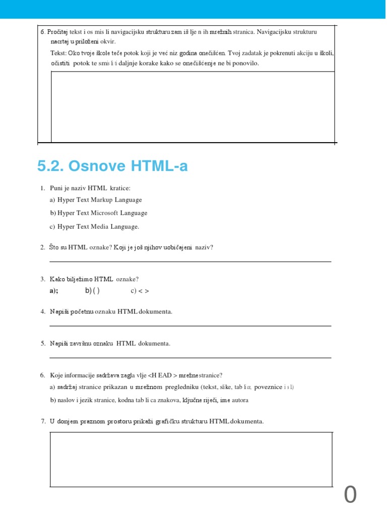 5.2. Osnove HTML-a: Li LJ | PDF