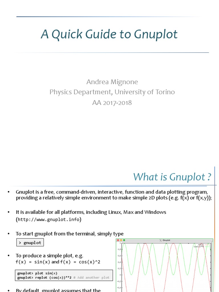 Gnuplot | Download Free PDF | C (Programming Language) | Computer ...