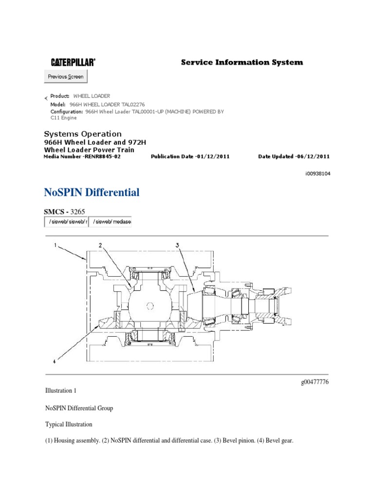 NoSPIN Differential 966 | PDF | Gear | Clutch