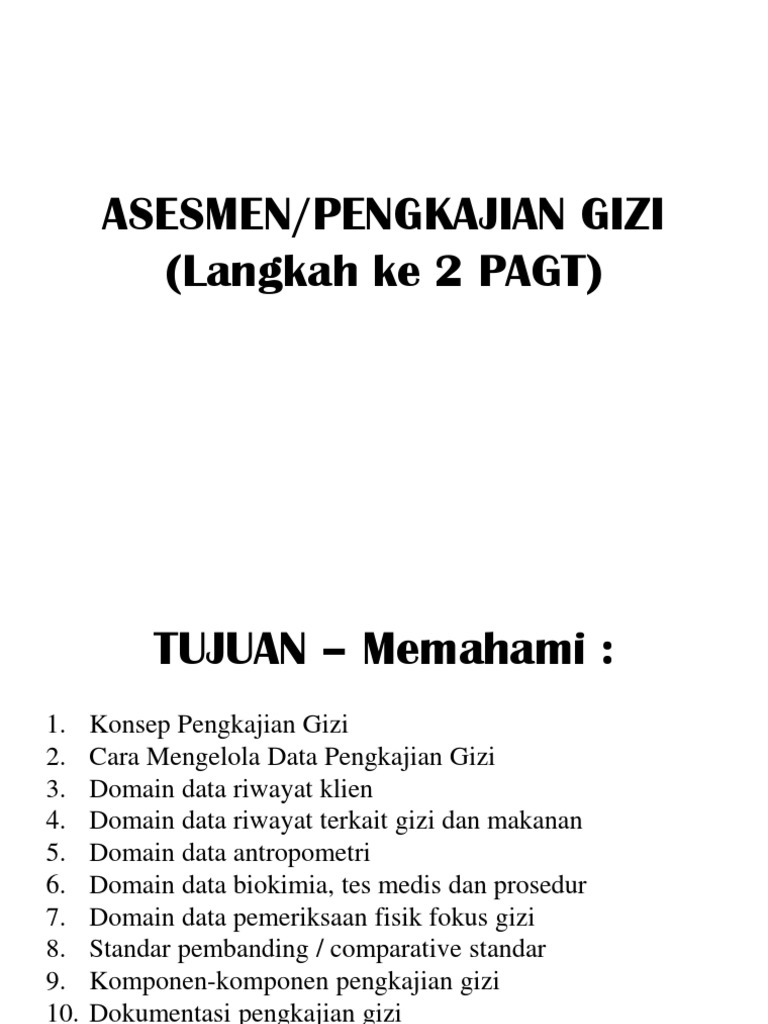 Asesmen Gizi | PDF
