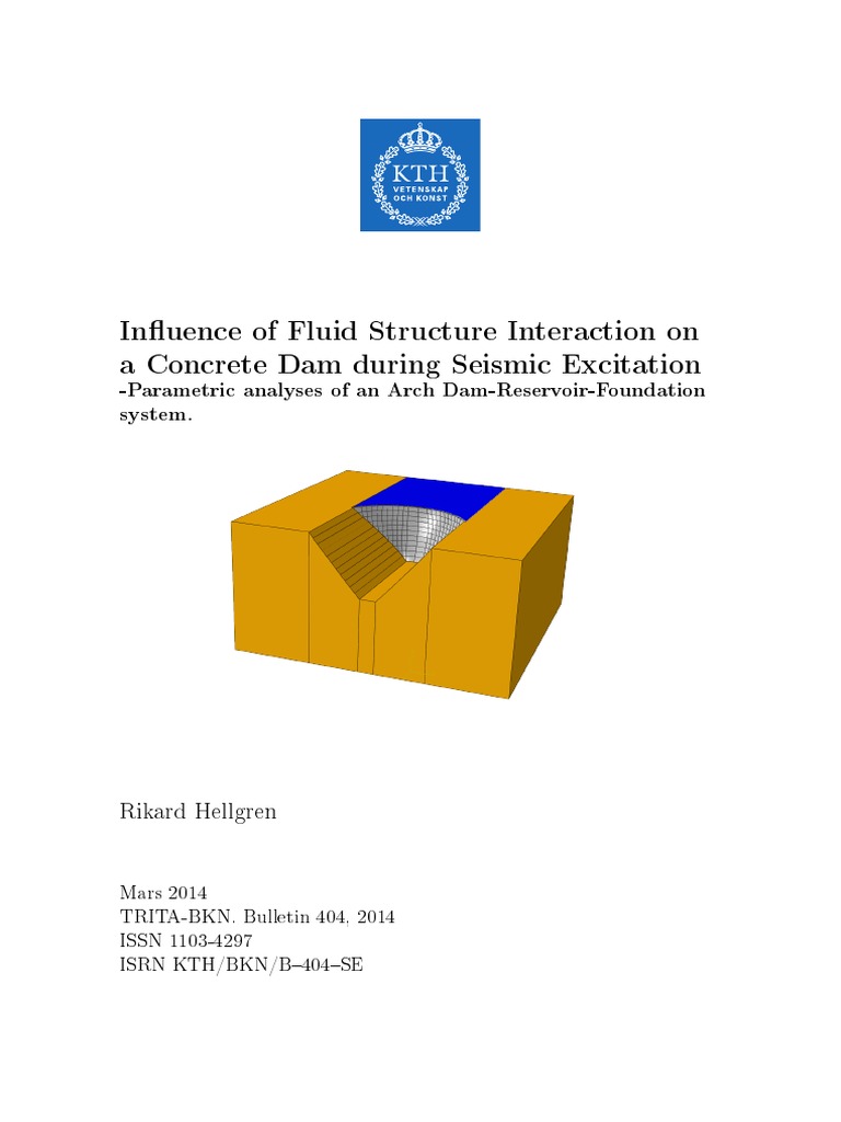 Influence of Fluid Structure Interaction On A Concrete Dam During PDF ...