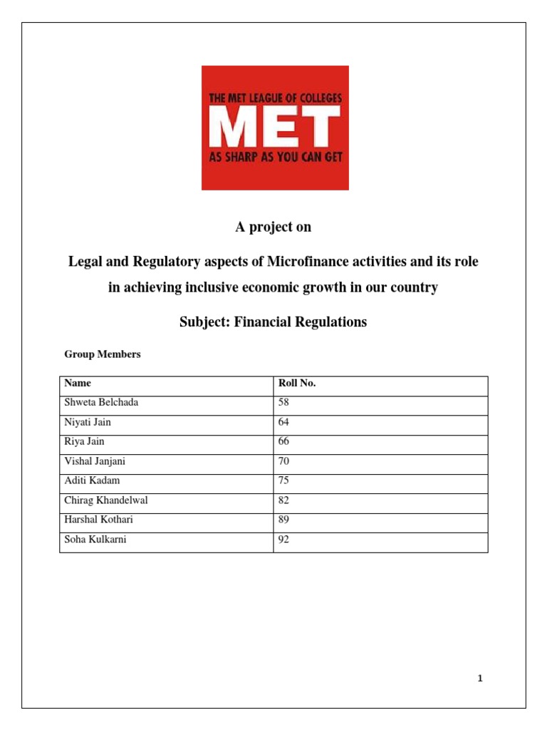 Microfinance & Economic Growth | PDF | Microfinance | Microcredit