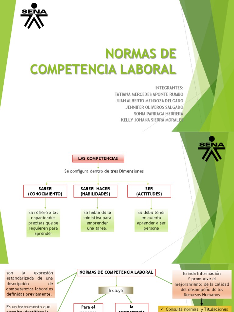 Normas de Competencia Laboral | PDF | Gestión de recursos humanos | Aprendizaje