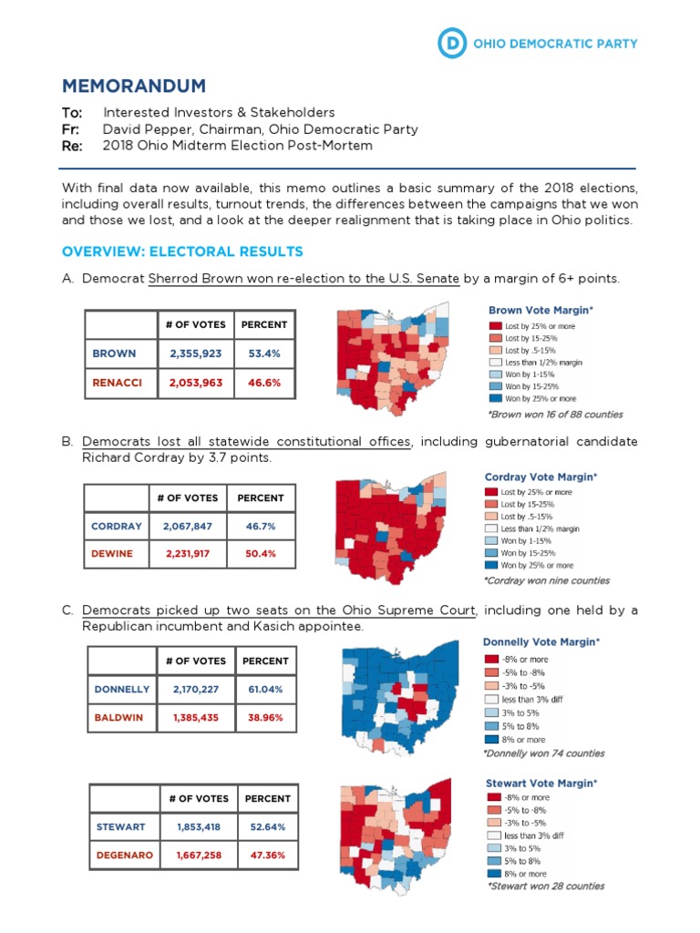 2018 Election PostMortem | PDF | Democratic Party (United States ...