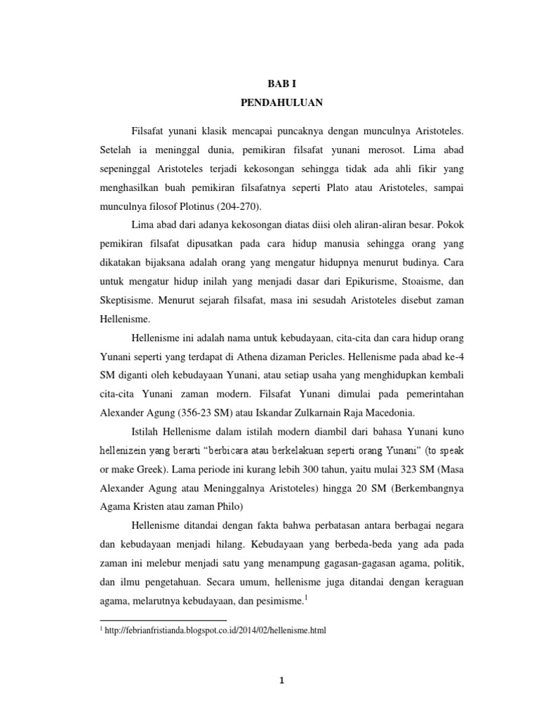Filsafat Helenisme Romawi | PDF