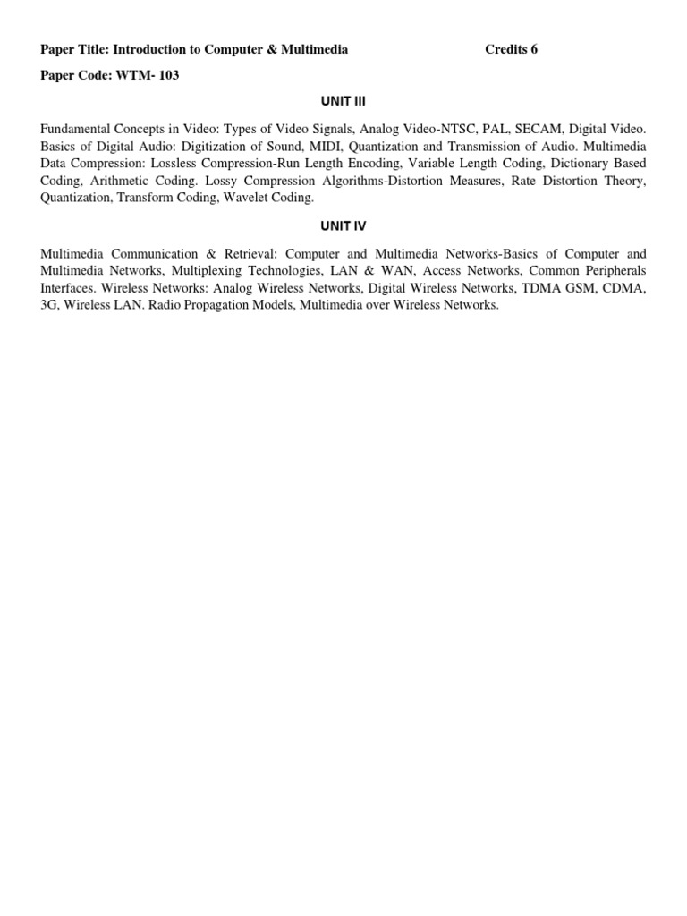 Introduction To Computer and Multimedia Notes | PDF