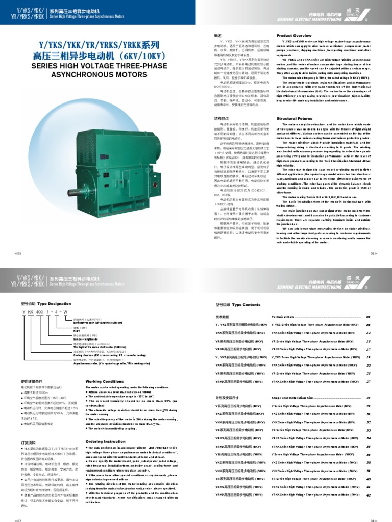 High Voltage Asynchronous Motors Overview | PDF | Electric Motor ...