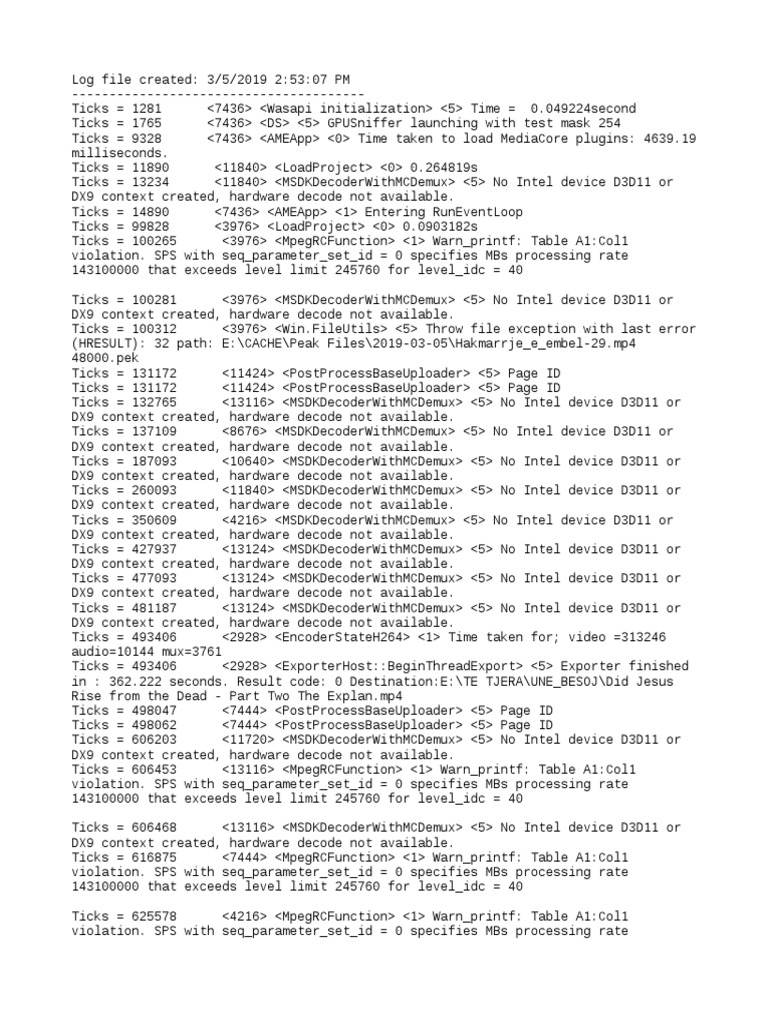 Adobe Media Encoder LogD | PDF | Areas Of Computer Science | Computer Hardware