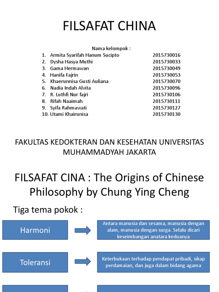 Filsafat China | PDF