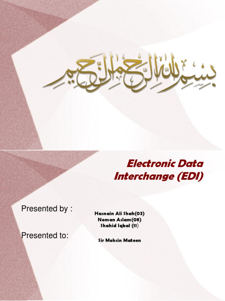 EDI | PDF | Electronic Data Interchange | Invoice