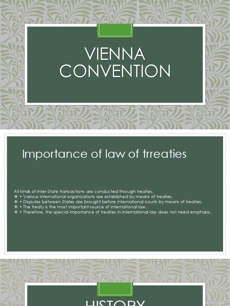 Vienna Convention | PDF | Treaty | International Law