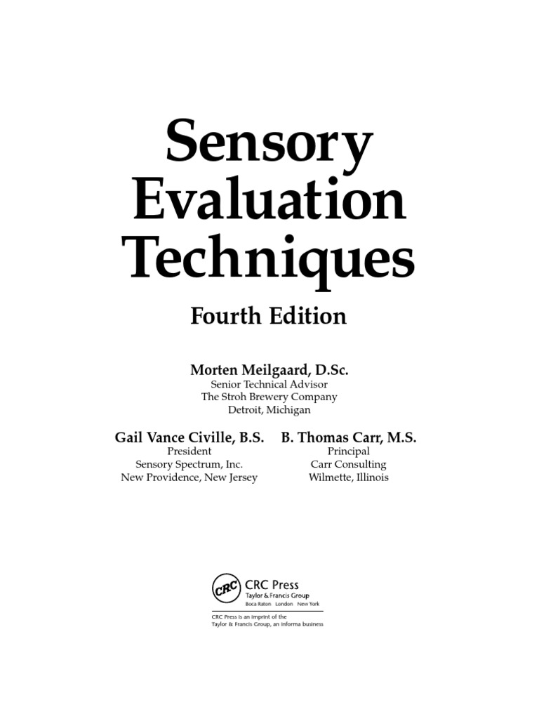 Sensory Evaluation Techniques PDF | PDF | Written Communication ...