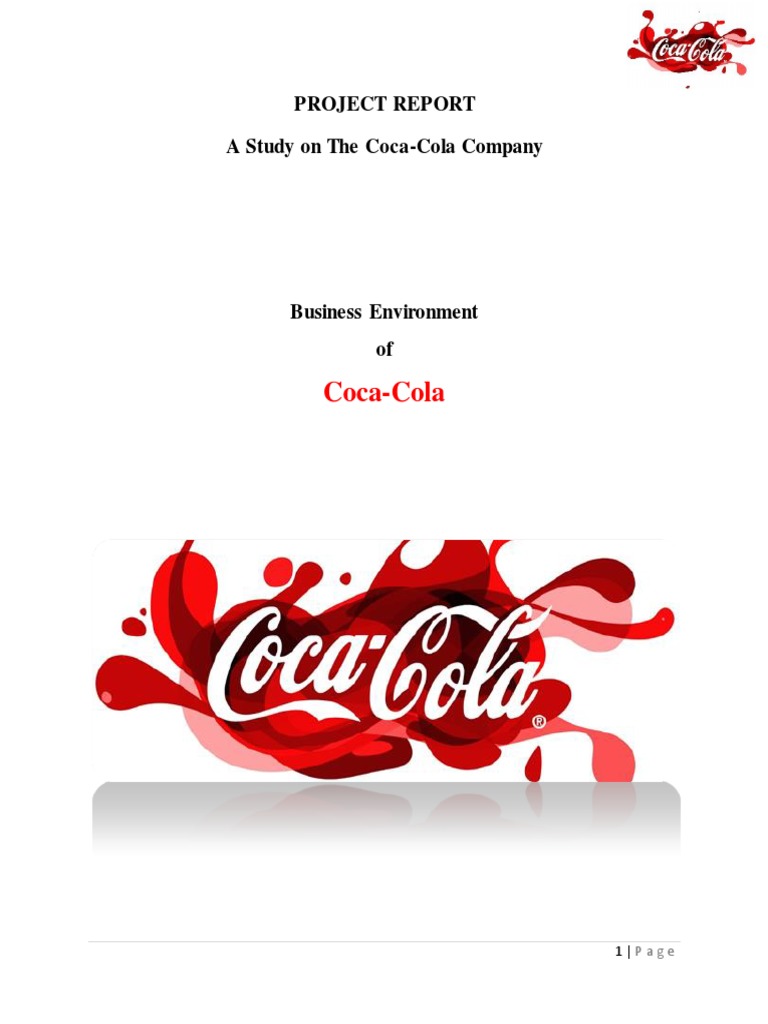 Business Environment of Coca-Cola Company | PDF | The Coca Cola Company ...